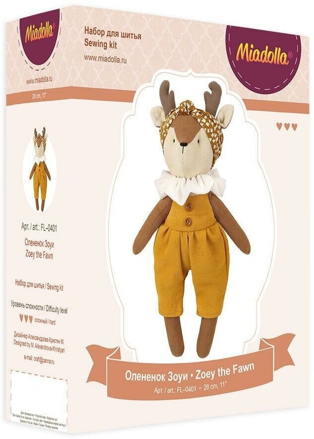 Набор для шитья "Miadolla" FL-0401 Олененок Зоуи