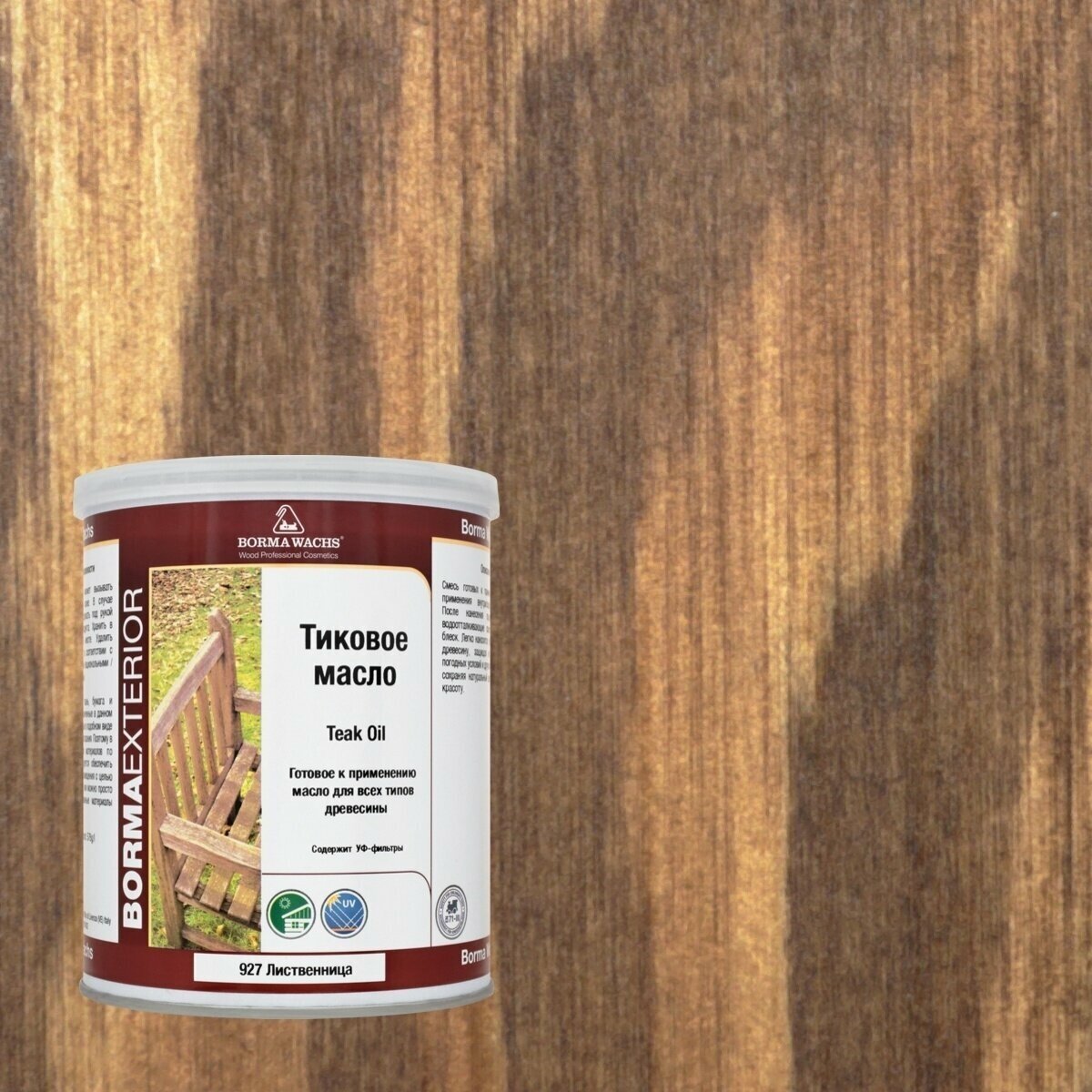 Тиковое масло Borma Teak Oil 1 л Лиственница EN0361-LS927