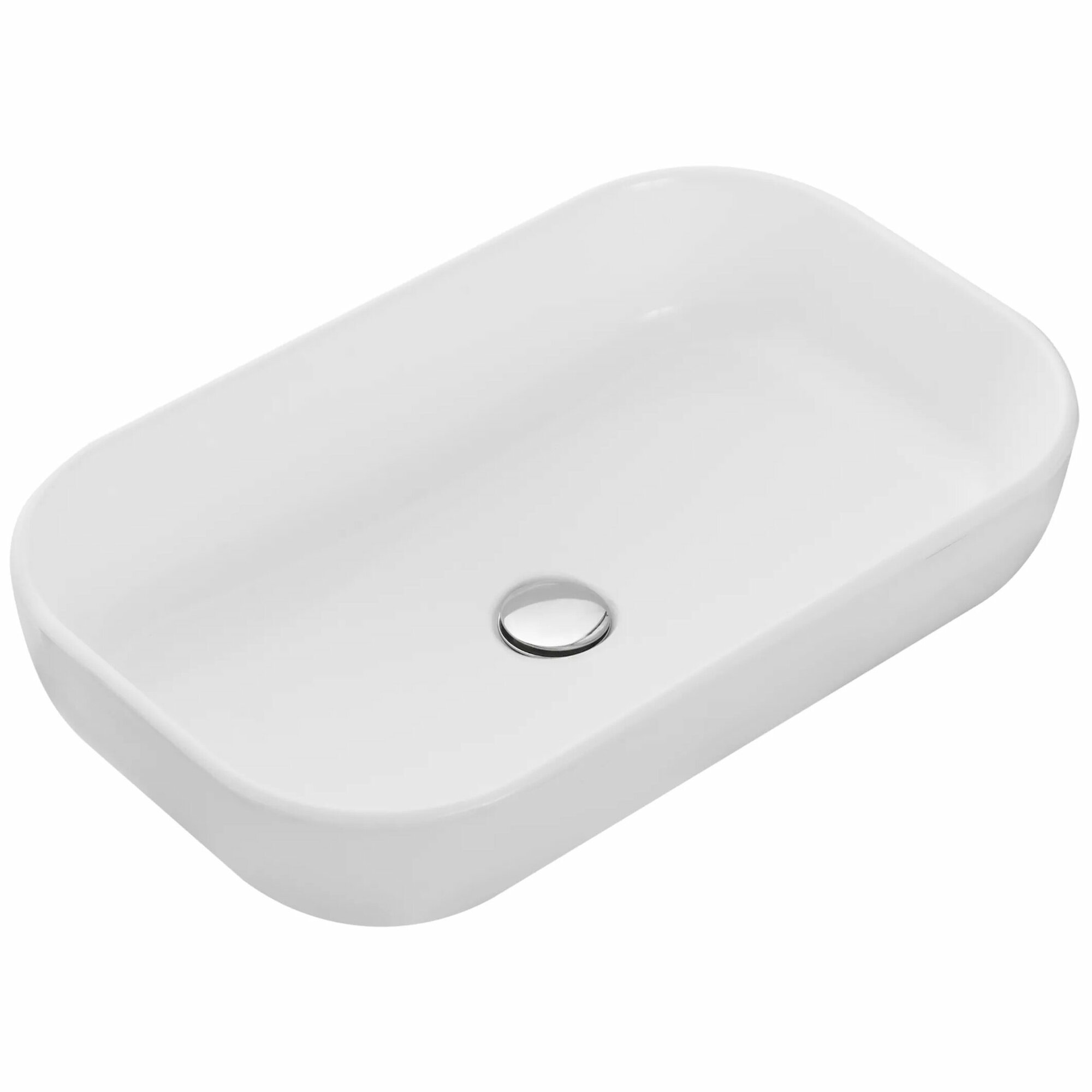 Раковина накладная Aquaton Лола 1A73313KLK010 600х370х123мм без перелива и отв. под смеситель, белая