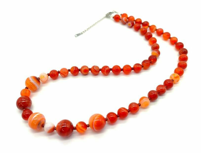 Бусы, сердолик