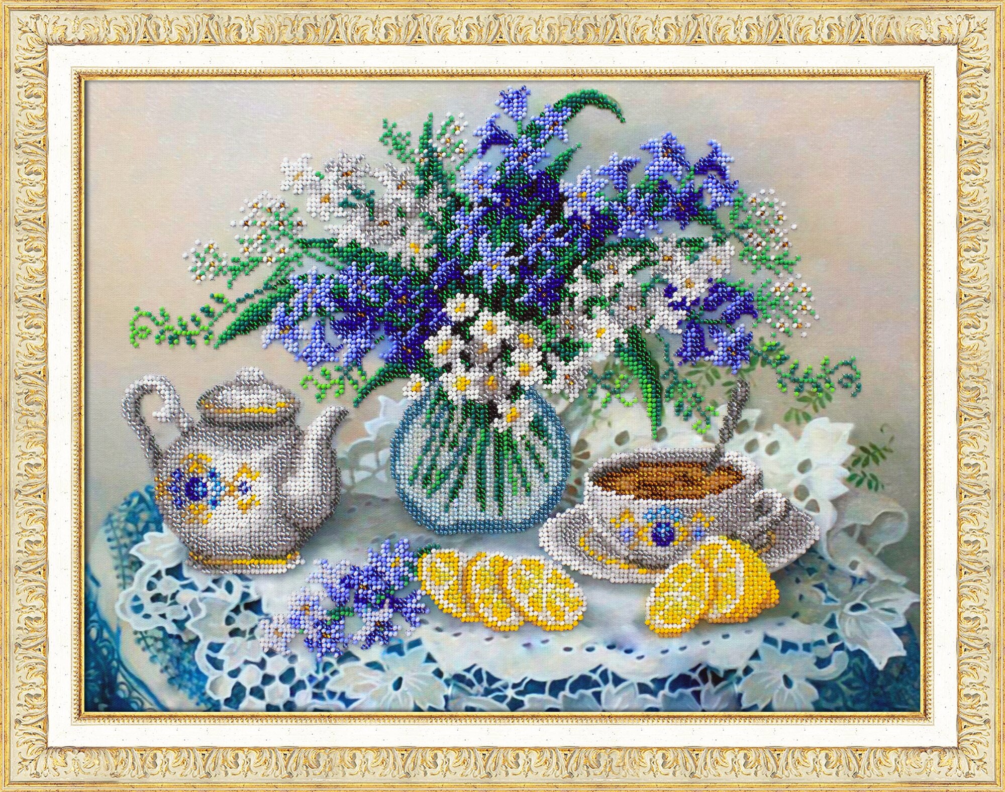 Набор для вышивания бисером "паутинка" Б-1283 Гиацинтовый букет