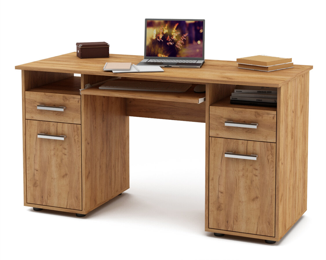 Стол письменный, стол компьютерный Остин (Ливерпуль) 5К дуб золотистый