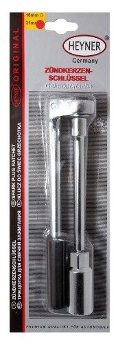 Ключ свечной карданный 21 мм 6-гранный трещоточный складной Heyner HNR-42421