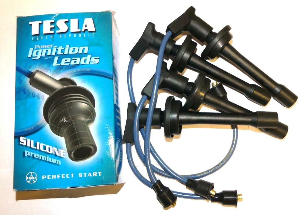 Провода высоковольтные для а/м Газ дв.406 силикон с наконечниками (Tesla) T712S