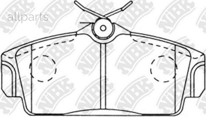 NIBK PN2230 Колодки тормозные дисковые | перед |
