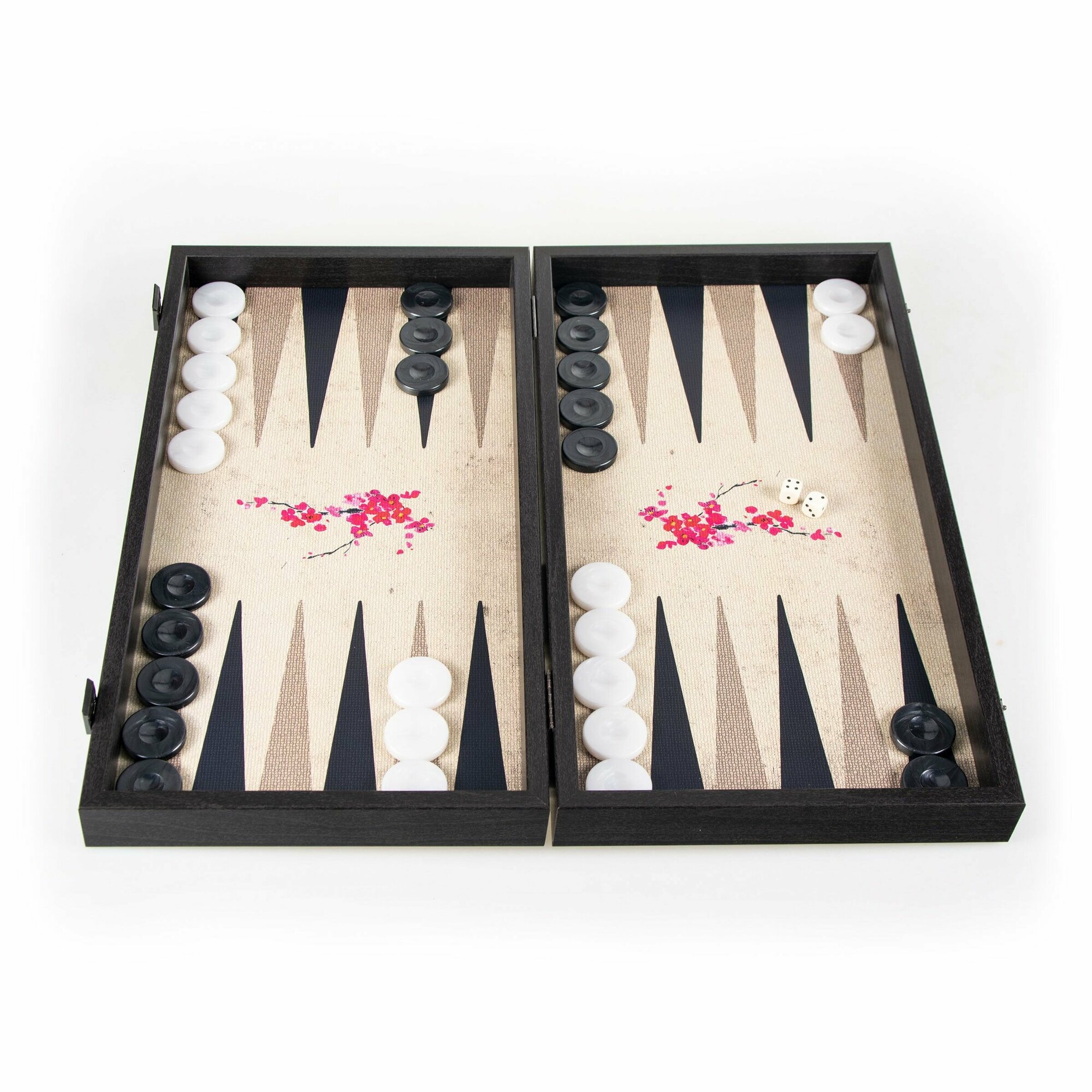 Нарды Manopoulos BACKGAMMON дерево, печатный рисунок Восточная цветущая вишня, ручная работа,48x26 см