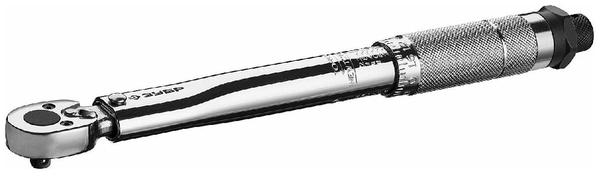 Динамометрический ключ ЗУБР Профессионал 1/4 дюйма 2-24 Нм аналоговый точность 4 CrV CrMo сталь 24 зубца угол 15 градусов