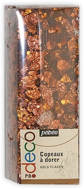 PEBEO Поталь в хлопьях 1.5 г красно-коричневый 094221 фольга искусства дизайна
