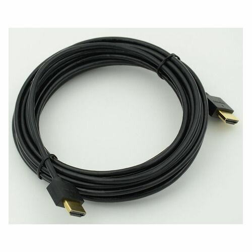 Кабель аудио-видео HDMI (m) - HDMI (m) , ver 1.4, 5м, GOLD, черный