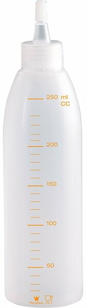 Бутылка мерная с носиком, полиэтилен, 250мл, D-50, H-195мм, матовый