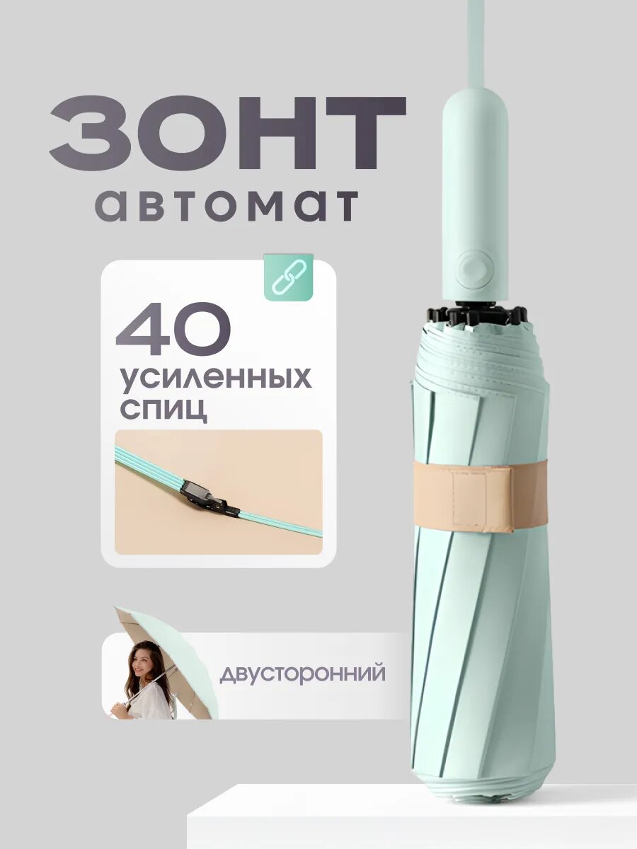 Зонт автомат антиветер складной