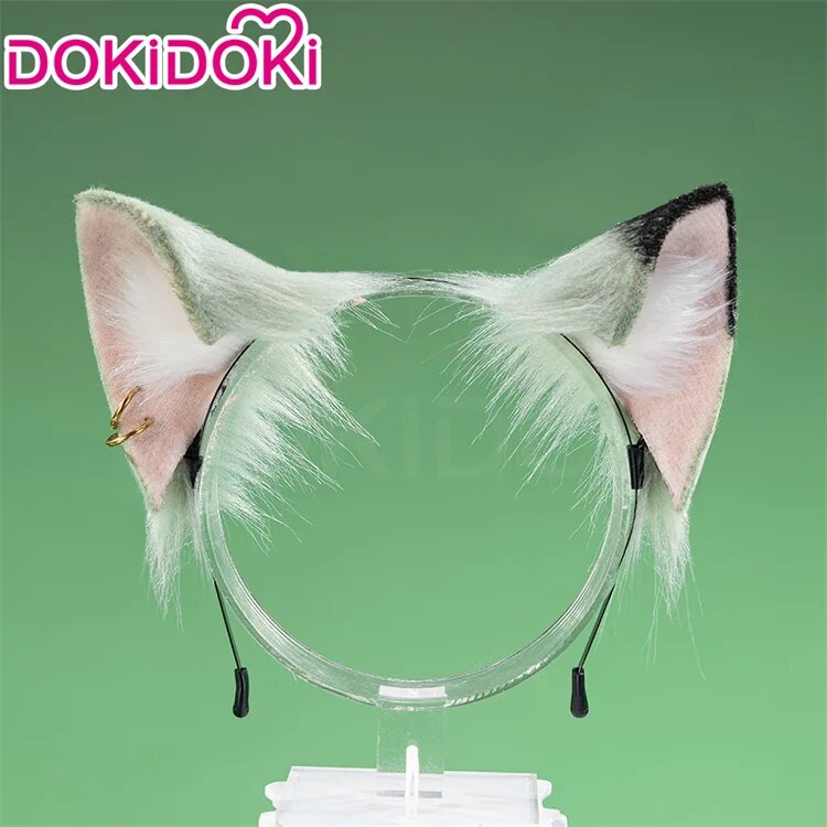 Женский косплей парик Satou Yaniko Yani Neko DokiDoki зеленый Ears Only, PRE-SALE