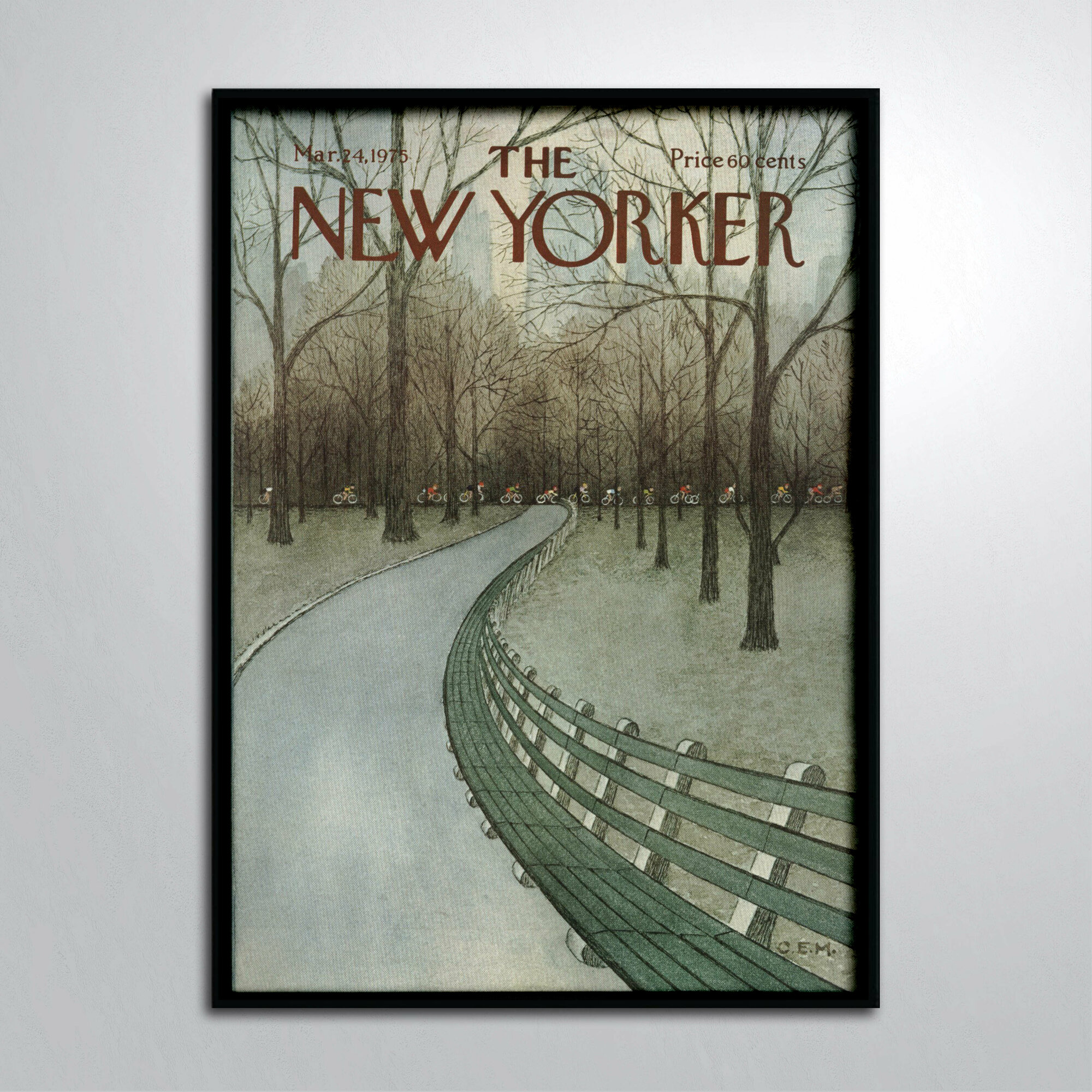 Постер без рамы/Постер для интерьера/Плакат Винтажный Журнал Нью Йоркер The NEW YORKER 24 март 1975 г