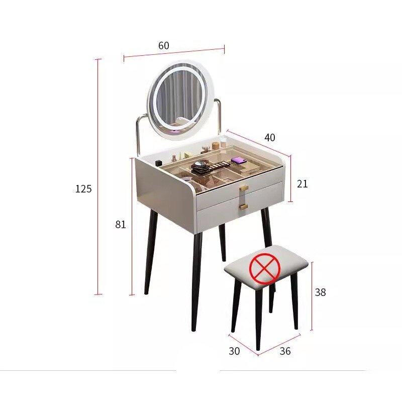 Туалетный столик Lorcan (Столик 60см / цвет белый)