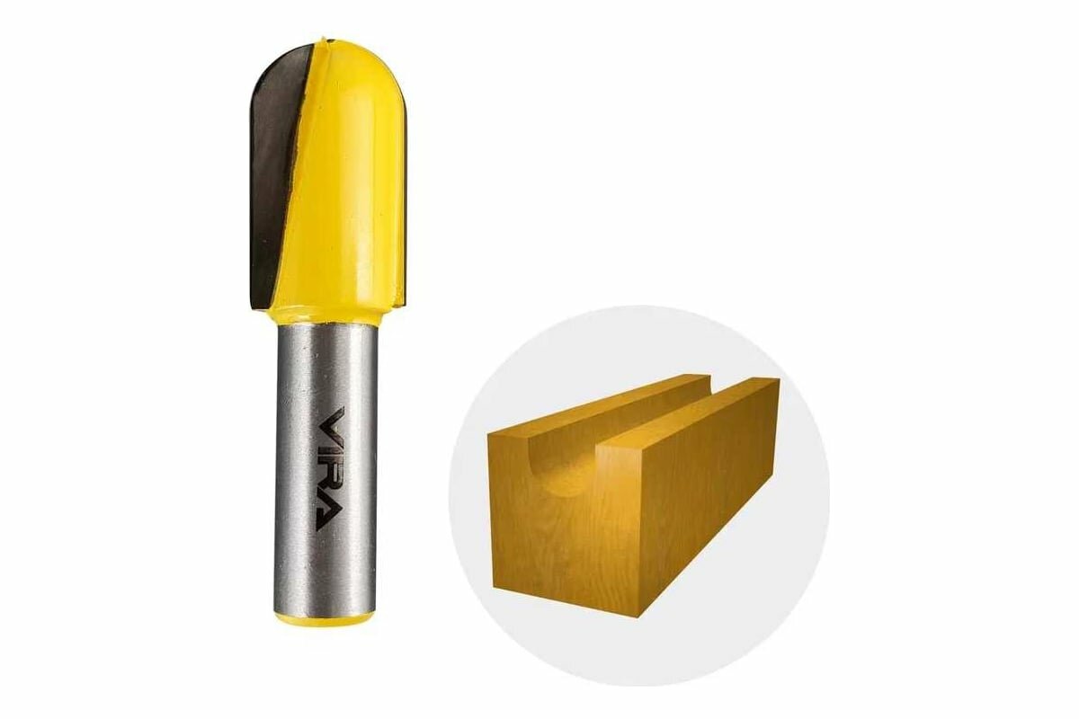 VIRA фреза пазовая галтельная 19x32 мм, радиус R9.5 мм, хвостовик 12 мм, L553343