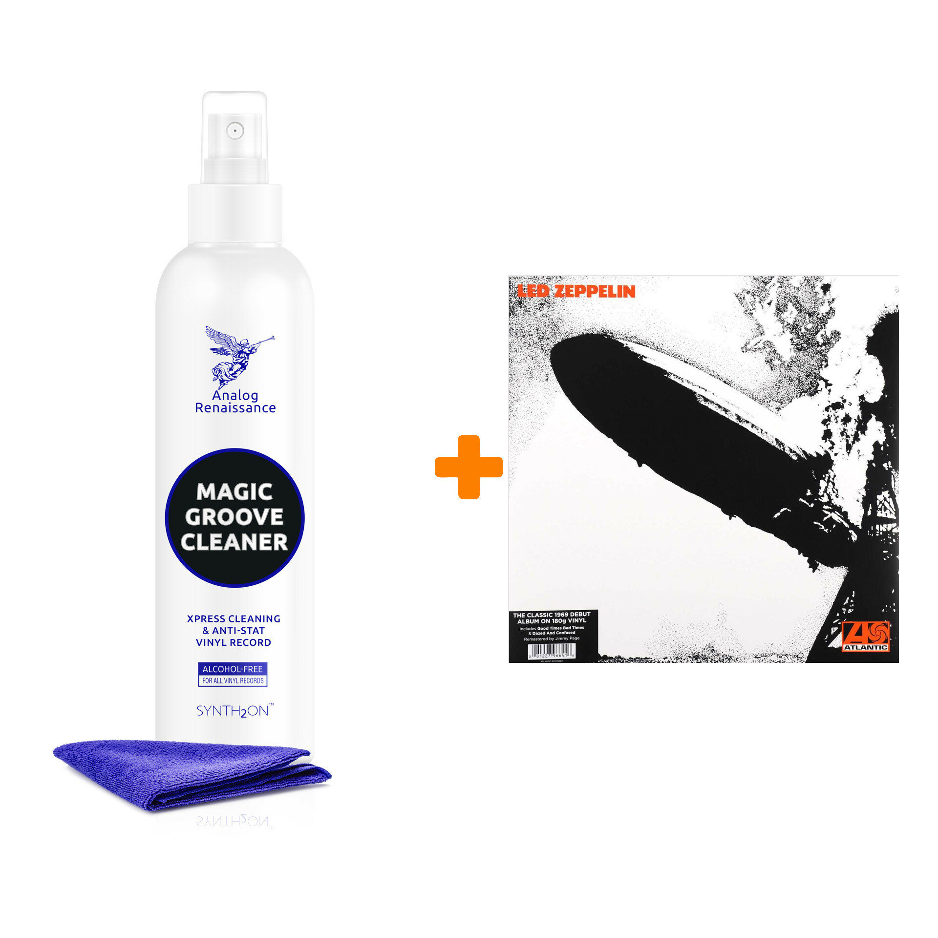 LED ZEPPELIN I Original Recording Remastered LP + Спрей для очистки LP с микрофиброй 250мл Набор
