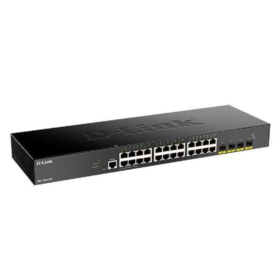 D-Link SMB D-Link DGS-1250-28X/A1A Управляемый L2 коммутатор c 24 портами 10/100/1000Base-T и 4 портами 10GBase-X SFP+