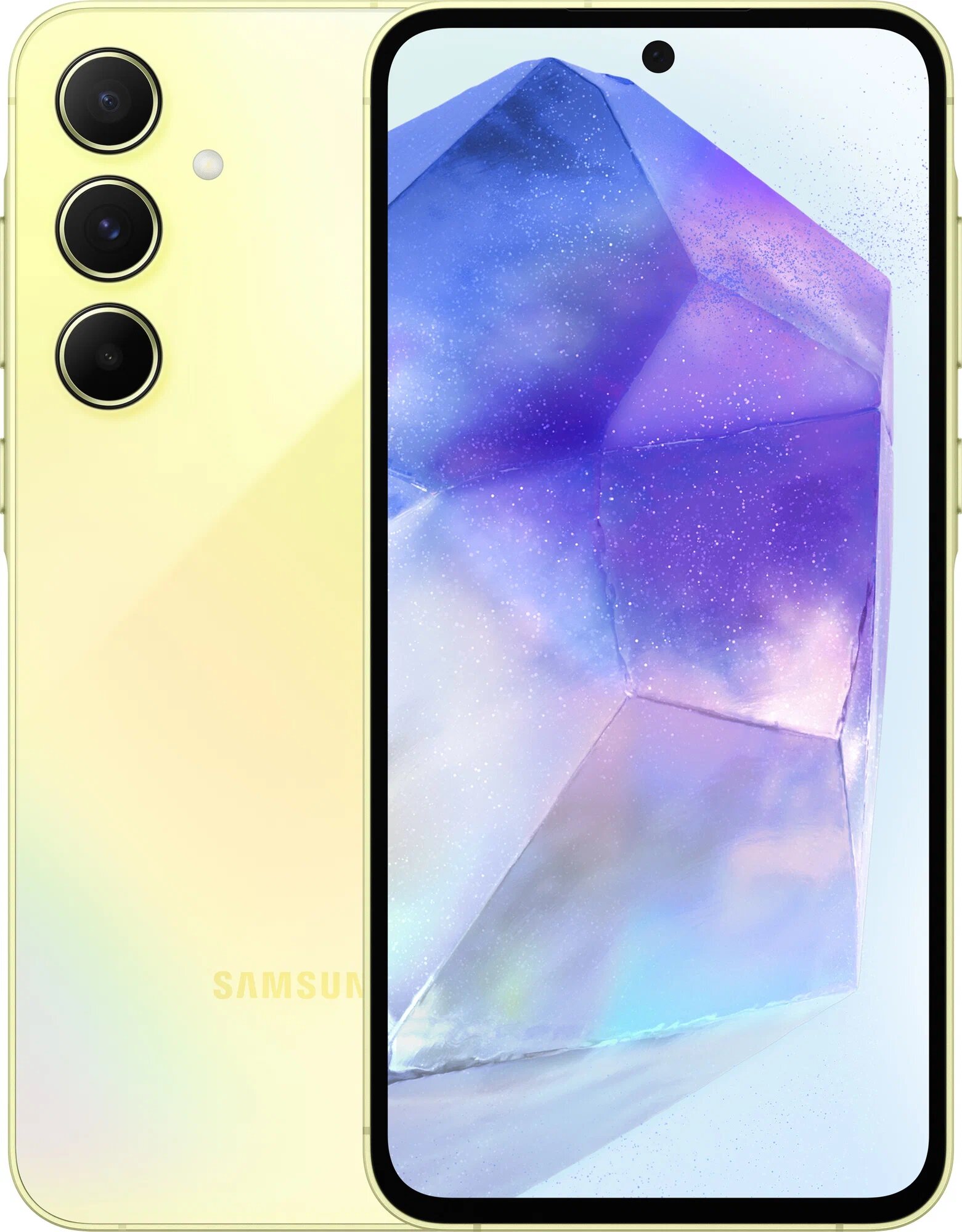 Смартфон Samsung Galaxy A55 5G 8/128 ГБ, Dual: nano SIM + eSIM, Lemon