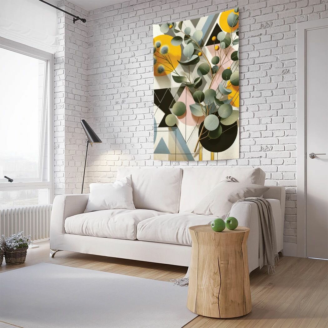 Вертикальное фотопанно на стену JoyArty "Геометрическая композиция", из ткани, 150х200 см