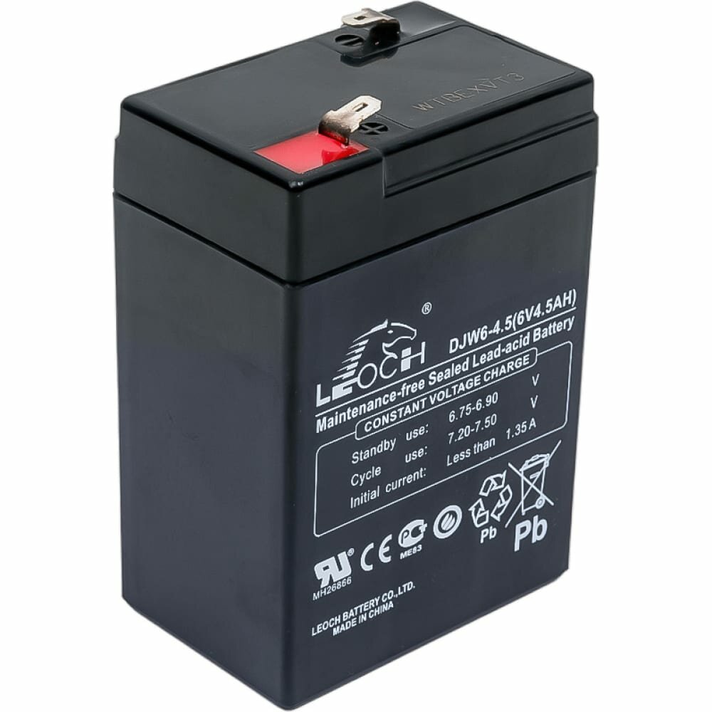 Аккумулятор для ИБП Leoch DJW6-4.5 6В, 4.5 Ач УТ-00001259
