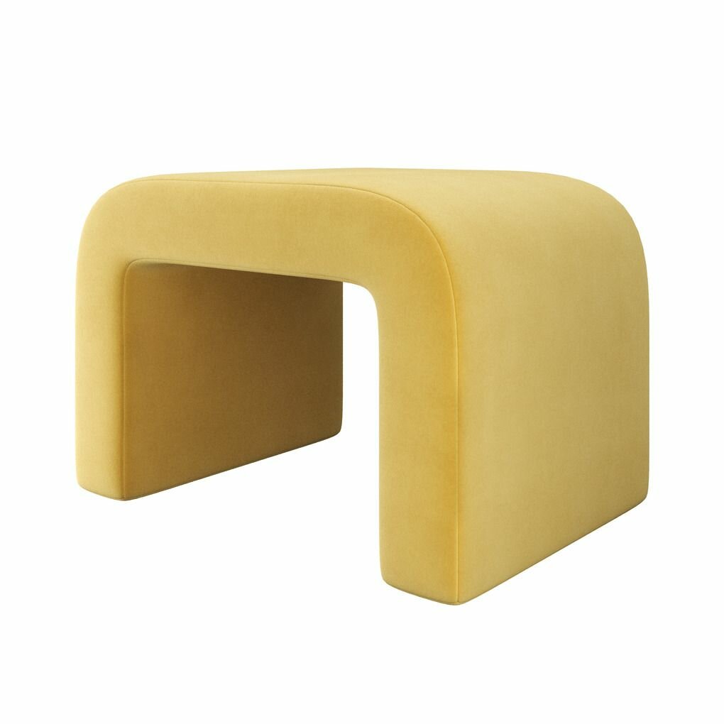 Пуф OCTAVIA, 650х470х440, жёлтый MUCHIO 06