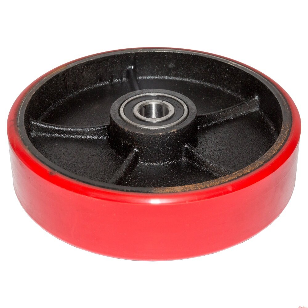 Колесо Ф200 (PU) с подшипником (325(200)polb)