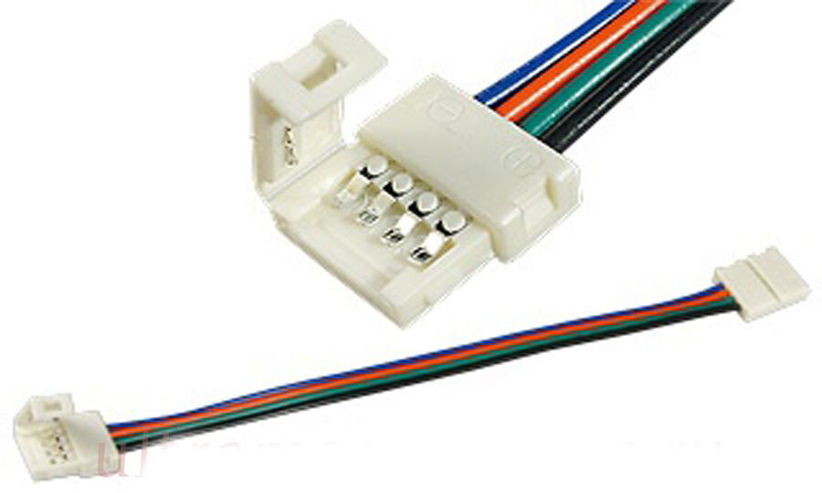 Коннектор для RGB (двусторонний) с проводом 15см 1шт