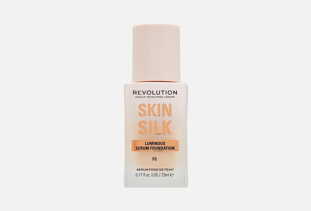 Тональная основа для лица MakeUp Revolution Skin Silk , тон F6, 23 мл