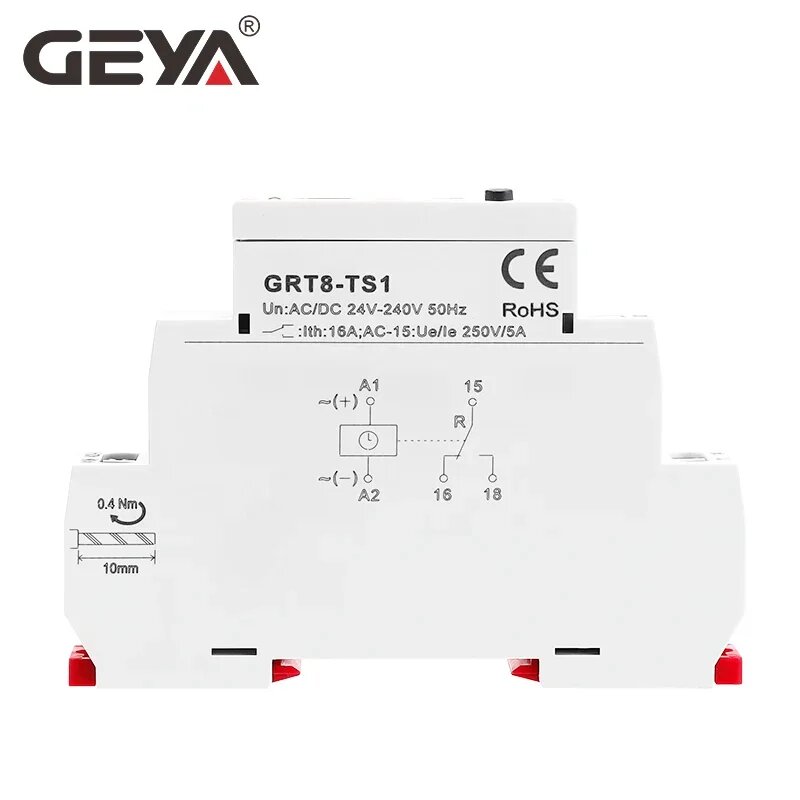GEYA Bluetooth реле управления временем GRT8-TS 16A Android System, GRT8-TS1 ACDC24-240V