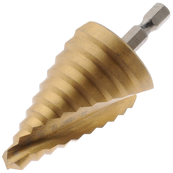 Сверло 9-36мм 12-6614 Rexant TITAN ступенчатое по металлу 10 ступеней