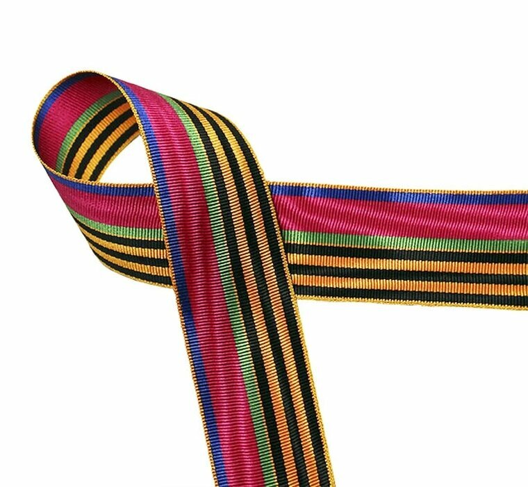 Лента муаровая медали За освобождение Кубани сувенирная копия, ордена медали и награды