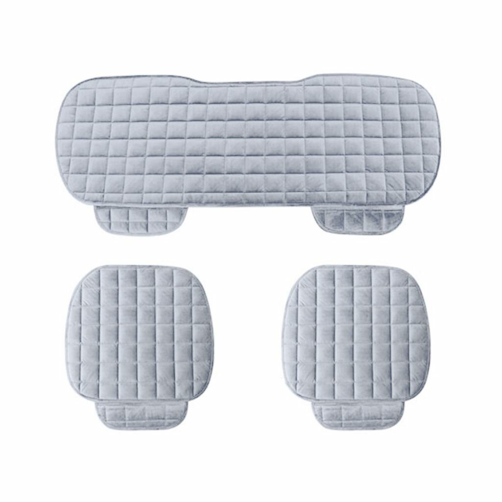 Подушка для автокресла-элегантный серый комплект из трех частей