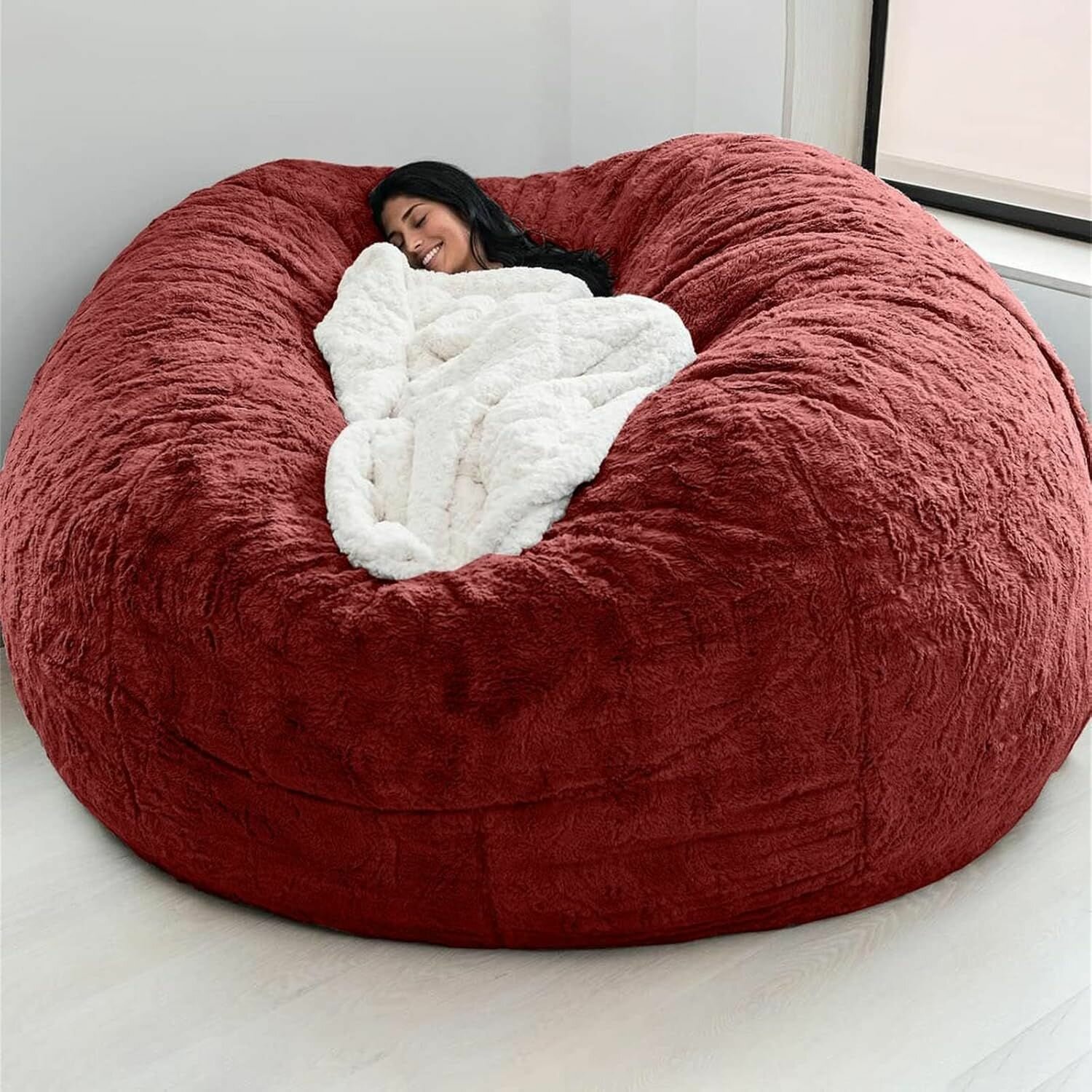 Чехол для кресла Jumbo Fur Bean Bag для детей и взрослых (без набивки)