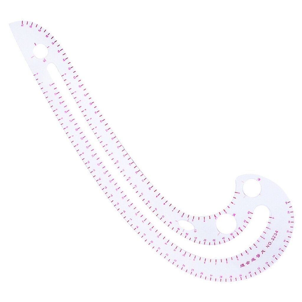 Французская изогнутая линейка, многофункциональная линейка для пэчворка, измерительная линейка, инструмент для черчения и пошива одежды, инструмент для рукоделия и шитья