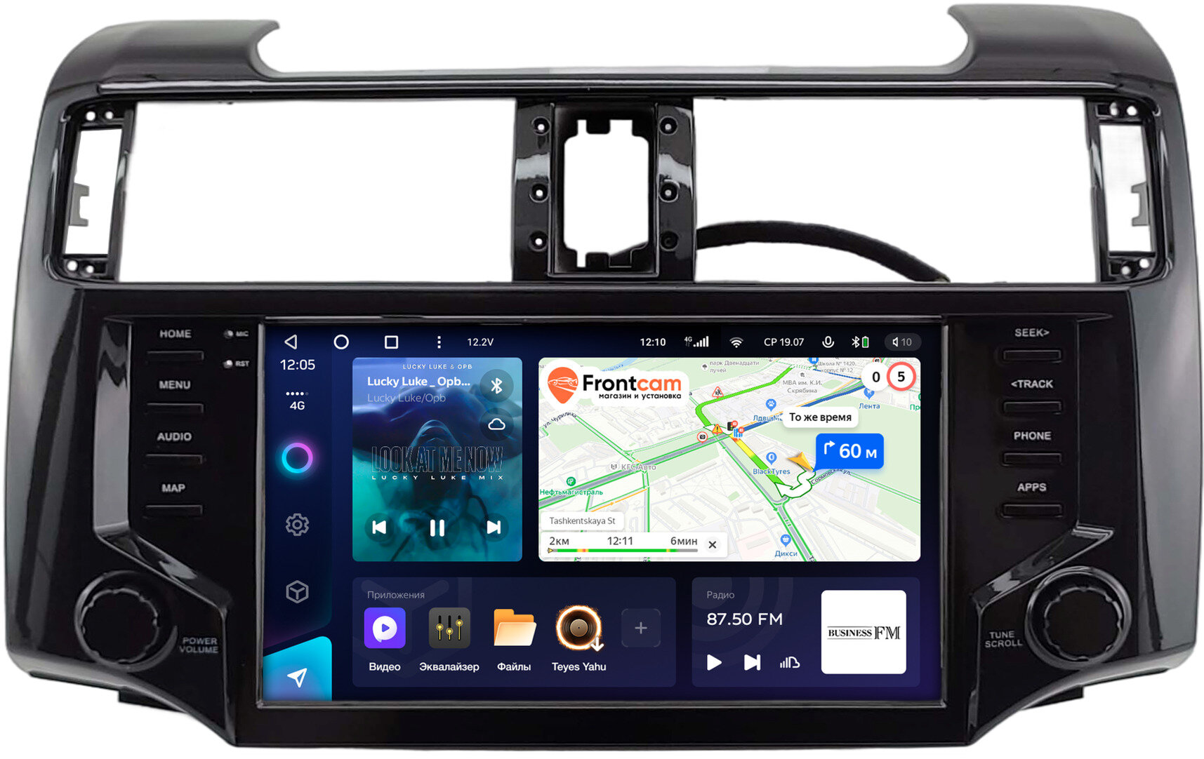 Штатная магнитола Teyes CC3 4/64 9" RM-9-2228 Toyota 4Runner 5 2013-2024 (черная, глянцевая) Android 10 (4G-SIM, DSP, QLed)