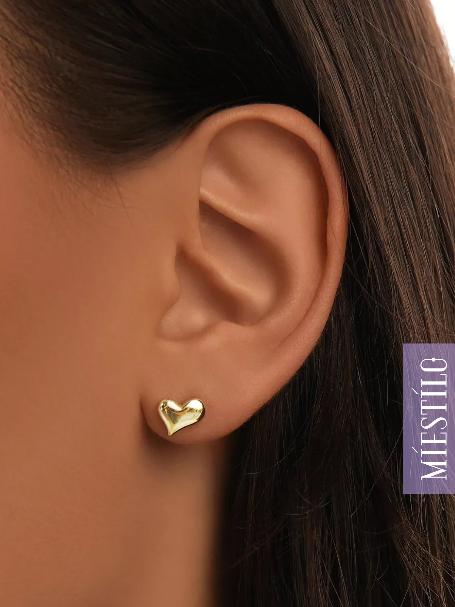 Серьги пусеты, серебро, 925 проба, золочение