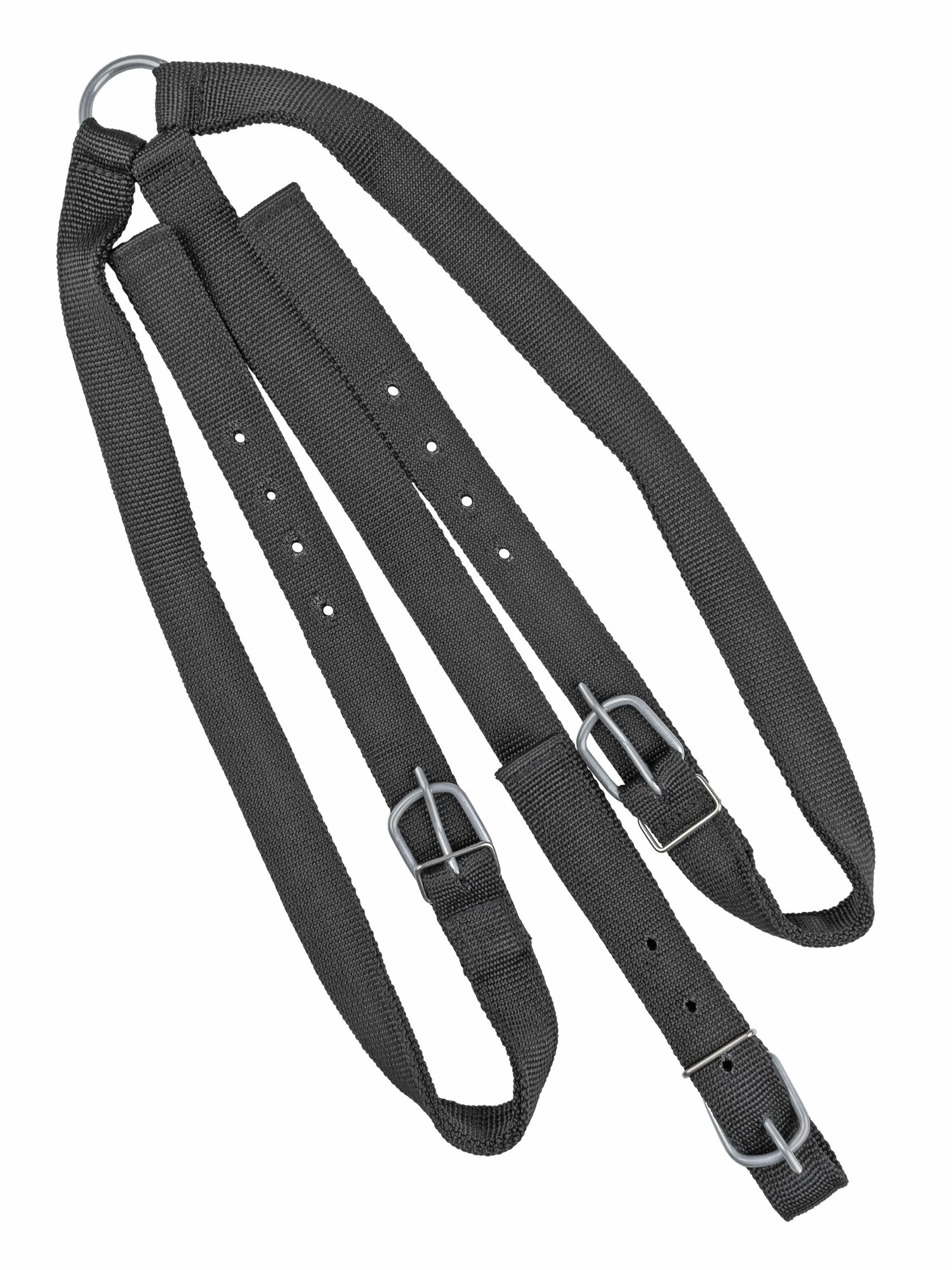 Нагрудник для лошади двойной капрон 30 мм, подперсье черное REITER