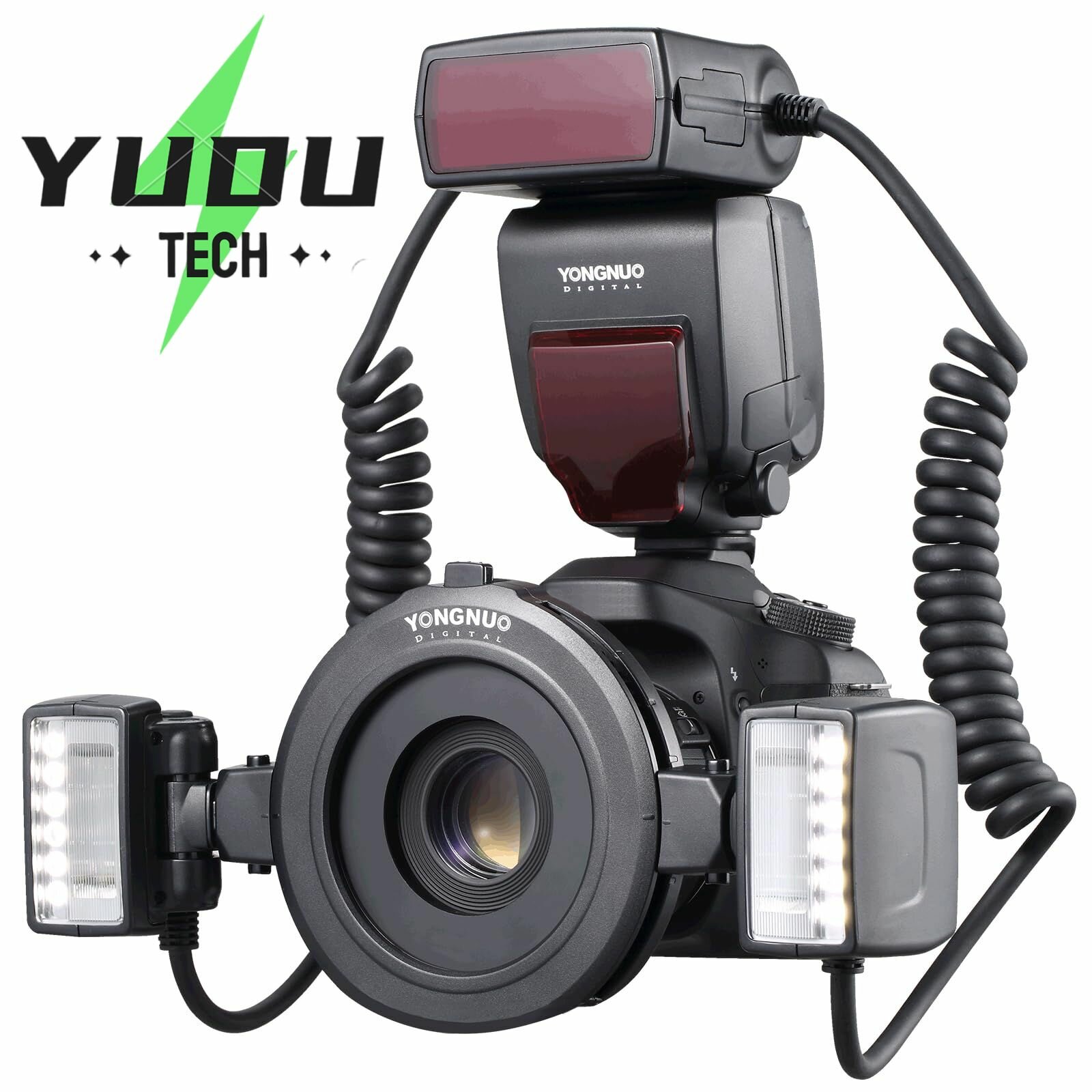Кольцевая вспышка, Yongnuo YN24EX TTL HSS TTL Macro для стоматологической фотографии и макросъемки, совместима с камерами Canon/Nikon/Sony