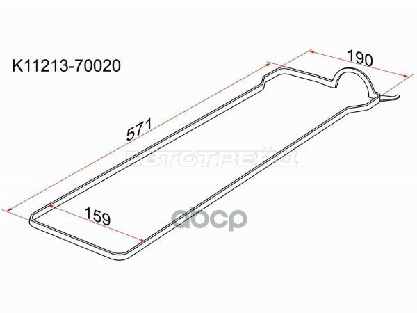 Прокладка клапанной крышки Toyota Crown 87-01 / Mark II 84-00 1GFE Sat арт. K11213-70020