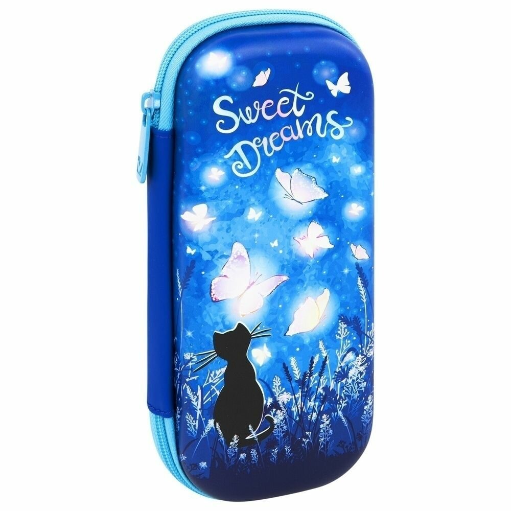 Пенал Brauberg 1 отделение, 1 откидная планка, EVA, 22х10х5 см "Sweet dreams" (270704)