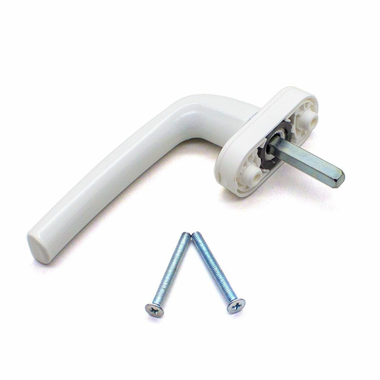 Ручка для окна и двери Roto Samba 37 мм белая арт 639623