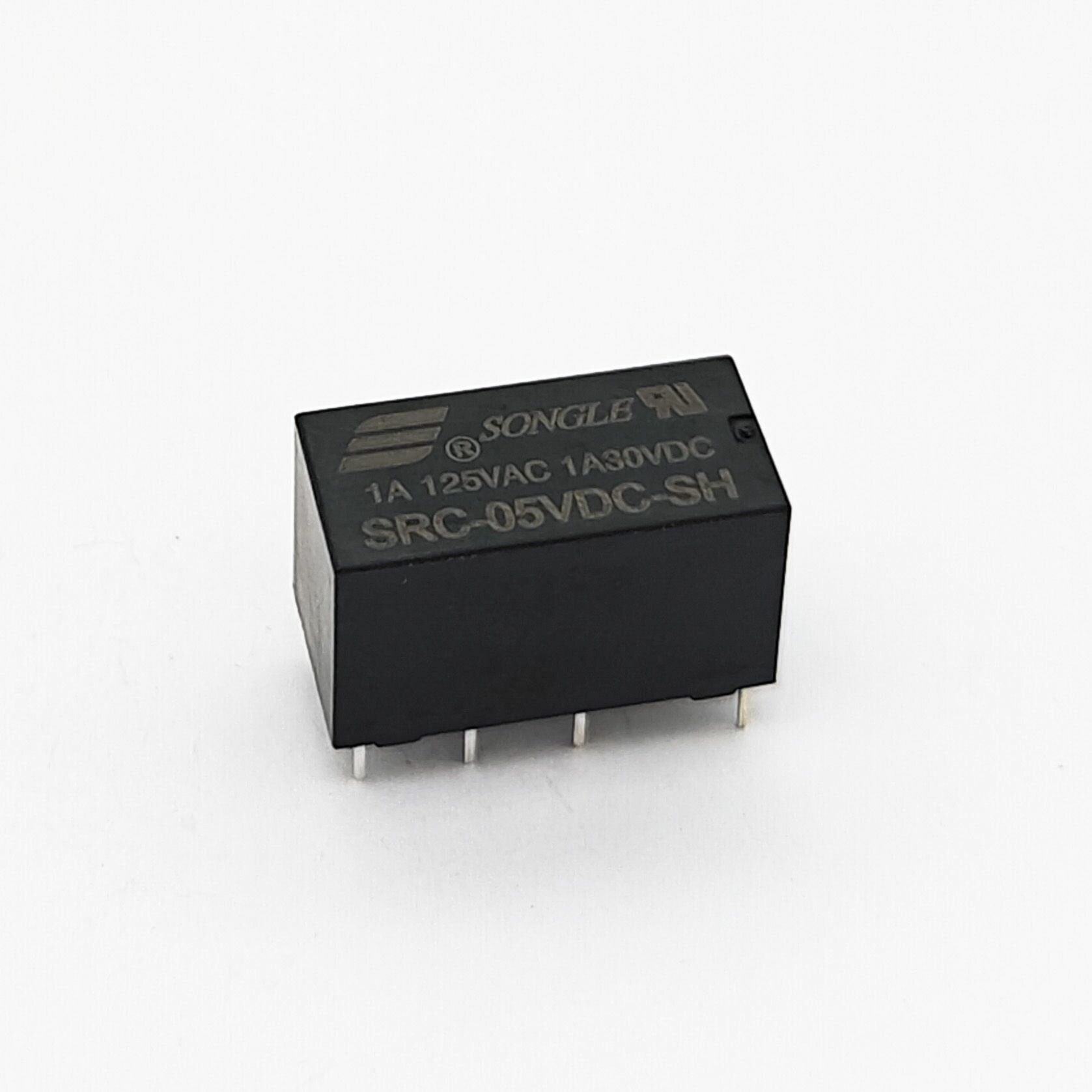 5шт. Реле электромагнитное DC 5в, 1а, DPDT, 20.2*10*12.5мм, Songle (4078) SRC-05VDC-SH