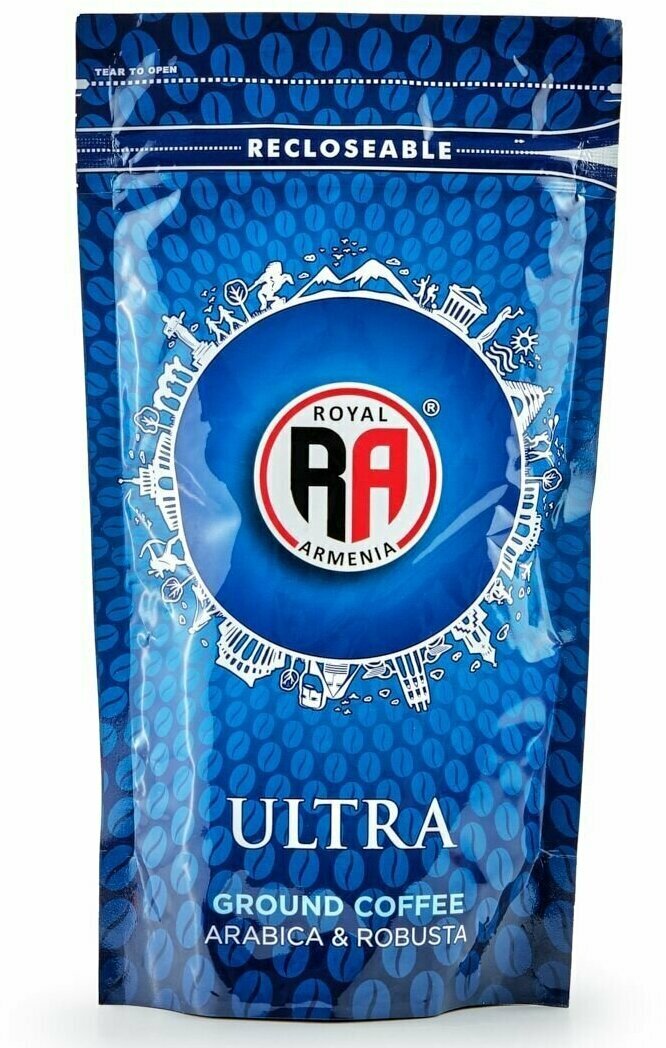 Кофе молотый Royal Armenia "Ultra", мягкий помол, средняя обжарка, 100г