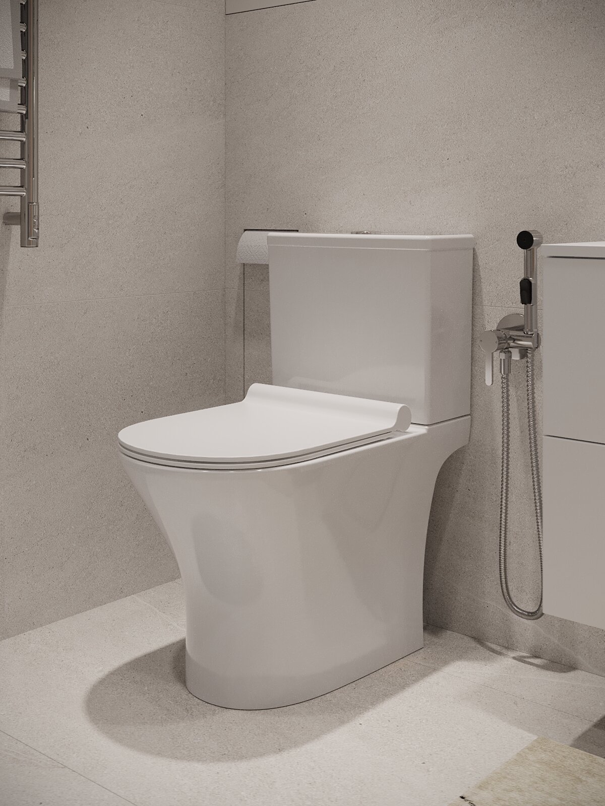 Унитаз-компакт безободковый, сиденье с микролифтом Agger AT07000