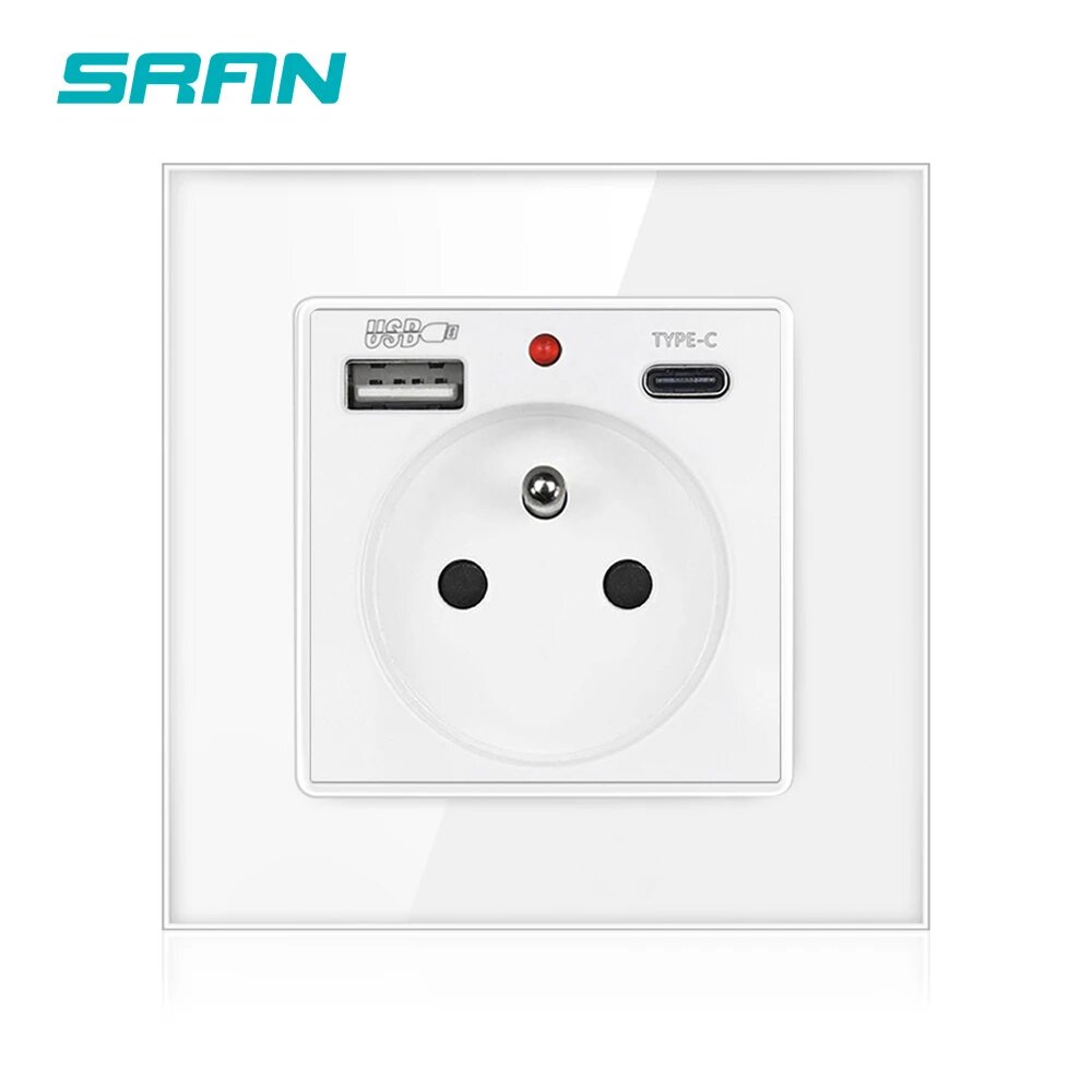 Розетка SRAN Type-C USB 20Вт