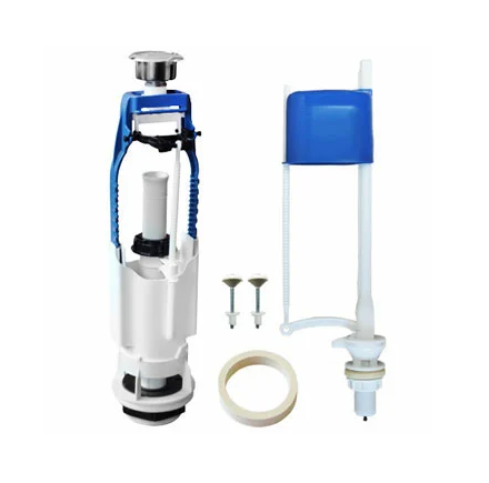 Арматура к бачку кноп белая н/подвод D40 Уклад (АБ 69.57.14.0/А105.57.14.0)