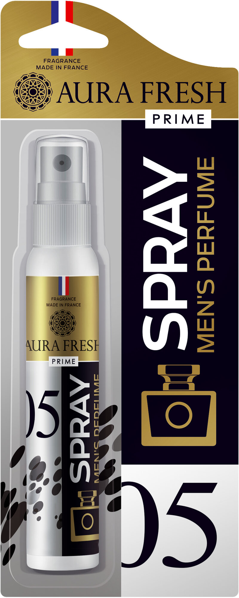 Ароматизатор автомобильный Aura Fresh PRIME SPRAY №5, по мотивам PACO RABANNE-INVICTUS