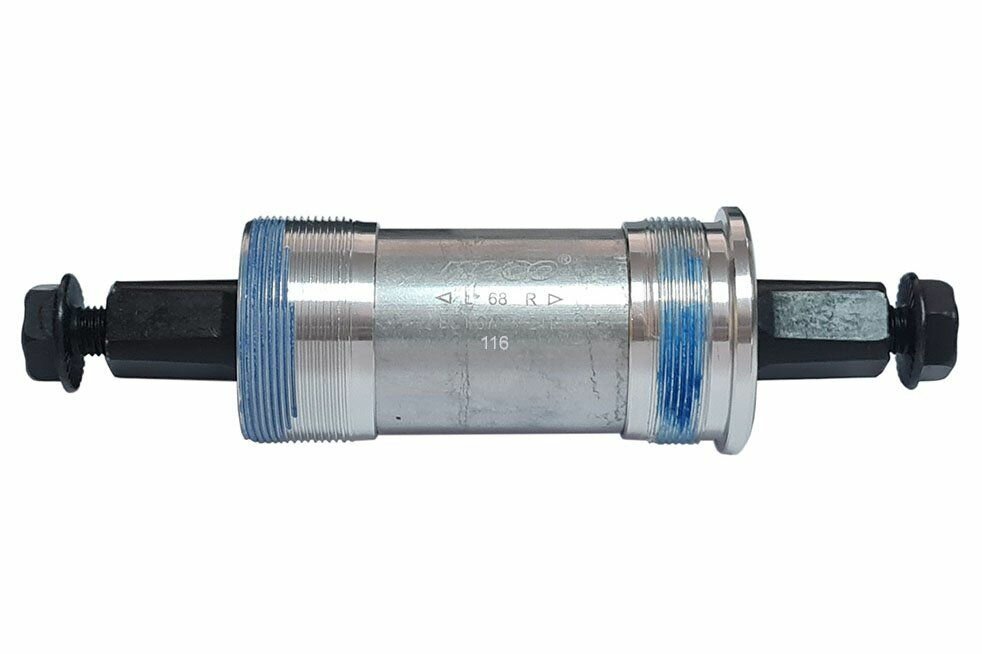 Картридж "Neco" Алюм. 68x116 мм. B920 с Алюм. чашками и корп. Cr-Mo ось, с Cr-Mo болтами инд. упак.