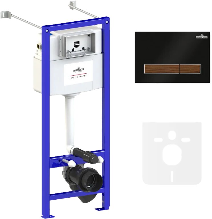 Инсталляция с кнопкой Lavinia Boho RelFix 77020029 42, 5 см, крепление к стене/к полу, матовая