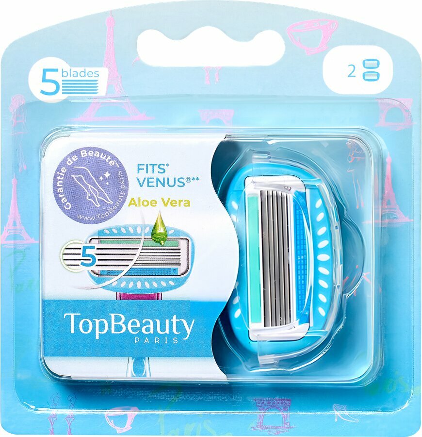 Кассеты сменные для бритья женские TOPBEATY Paris, 2шт